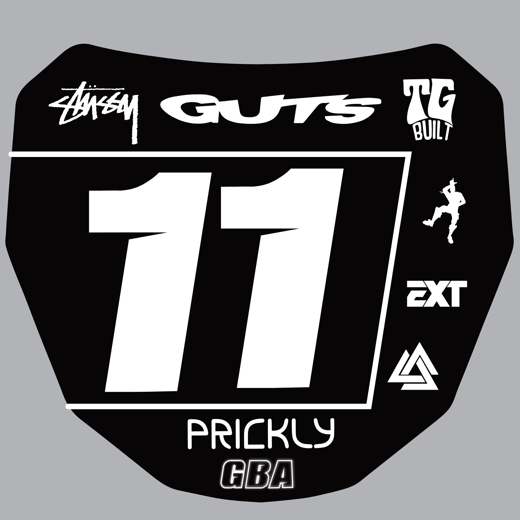 ODI / Surron downhill race plate sticker decal box outline – Peninsula ...